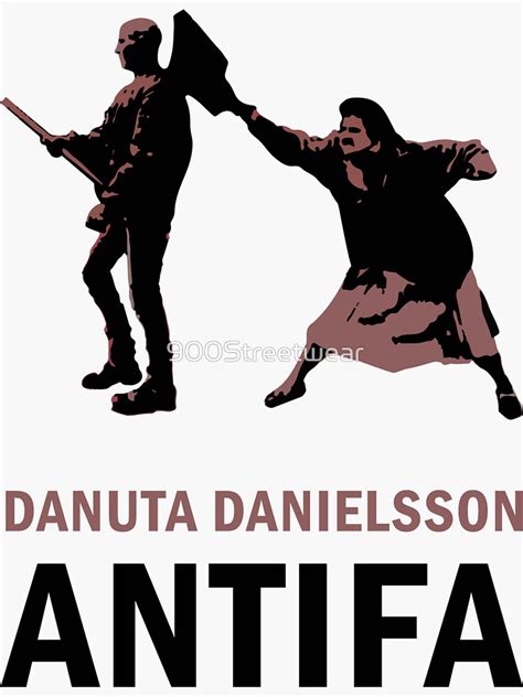 Antifa Danuta Danielsson Sticker For Sale By 900streetwear Redbubble