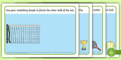 Wimbledon Modelling Dough Mats Teacher Made Twinkl
