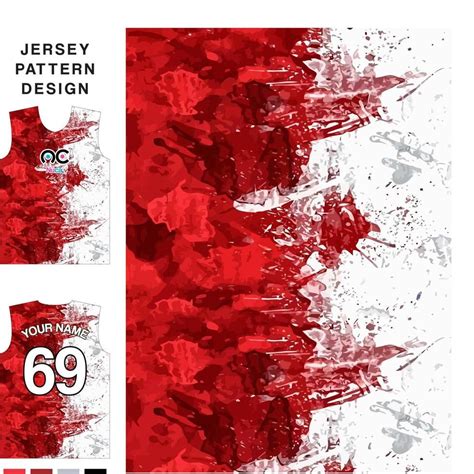 Abstract Concept Vector Jersey Pattern Template For Printing Or