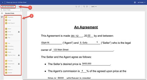 Request Signatures Via Docusign Paperless Pipeline