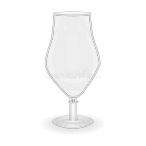 Empty Glass For Drink Isolated On White Background Blank Beer Mug On