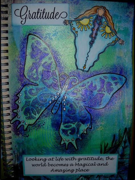 CMP Week Gratitude Art Journal Lulus Art Butterfly Stencil