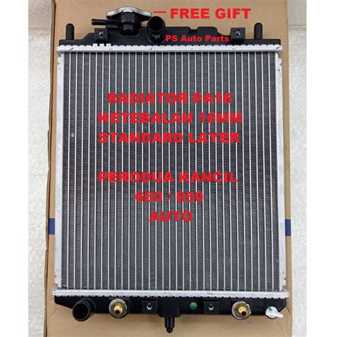 Radiator Kancil Auto Tangki Air PA16 Ketebalan 16mm Radiator Perodua