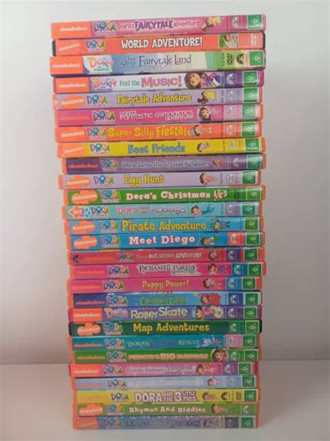 Set Of 33 Nickelodeon Dora The Explorer Dvds Region 4 Eur 9551