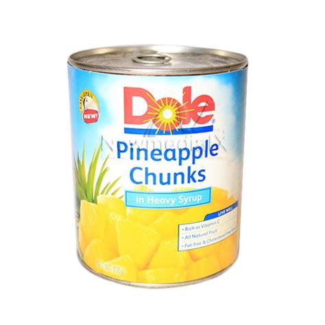 Dole Pineapples Chunks Easy Open Can 836 Grams