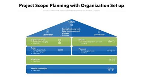 Project Scope Planning With Organization Set Up Ppt Powerpoint Presentation Infographic Template