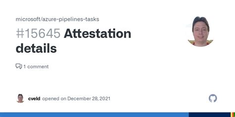 Attestation Details Issue 15645 Microsoft Azure Pipelines Tasks