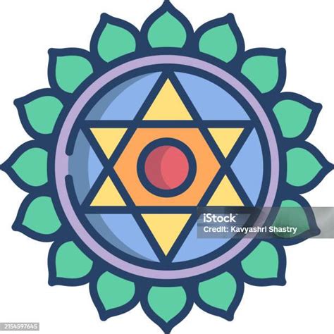 Anahata 선형 컬러 벡터 일러스트 레이 션 기하에 대한 스톡 벡터 아트 및 기타 이미지 기하 미스터리 벡터 Istock