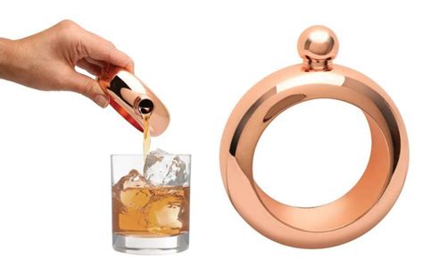 The Bracelet Flask Lets You Hold A Couple Of Shots Right On Your Wrist