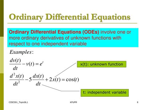 Ppt Cise301 Numerical Methods Topic 8 Ordinary Differential