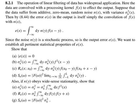 8 2 1 the operation of linear filtering of data has
