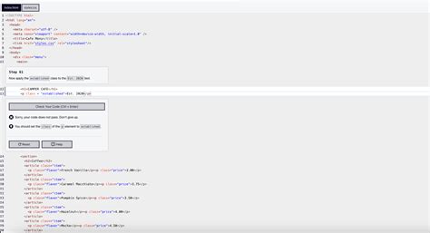 Learn Basic CSS By Building A Cafe Menu Step HTML CSS The FreeCodeCamp Forum