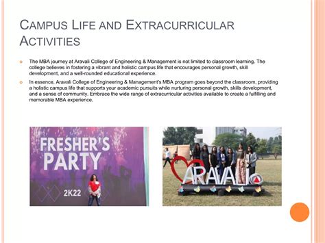 Mba At Aravali College Of Engineering And Managementpptx Professional School Postgraduate