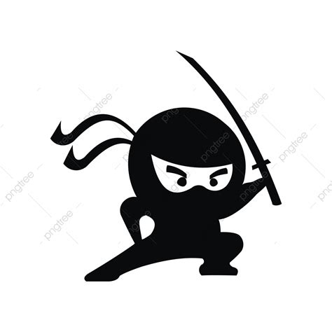Ninja Samurai Warrior Fighter Character Cartoon Martial Art Weapon