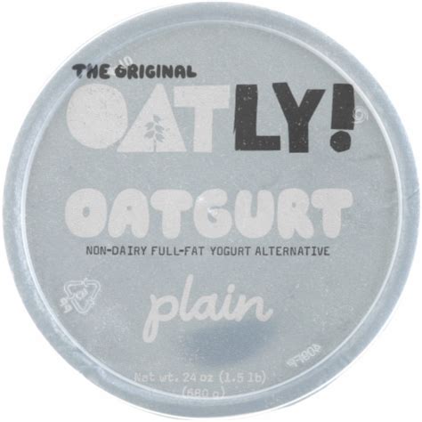 Oatly Plain Dairy Free Full Fat Oat Milk Yogurt Tub 24 Oz Kroger