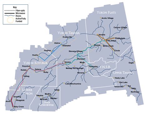 Tcc Broadband Service Map Tanana Chiefs Conference