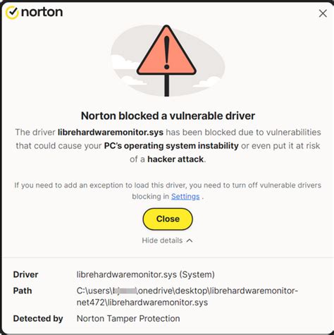 Librehardwaremonitor Sys Norton 360 For Windows Norton Community