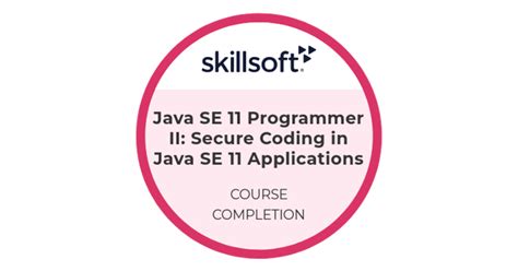 Yash Trivedi On Linkedin Java Se 11 Programmer Ii Secure Coding In