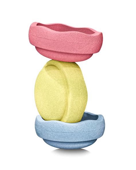 Stapelstein Pastel Primary Stacking Elements Playpolis