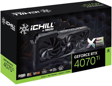 Inno3d Geforce Rtx 4070 Ti Ichill X3 12gb Gddr6x Graphics Card C407t3