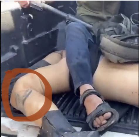 Naked Woman Paraded By Hamas Millitants In Gaza In A Truck Is A German