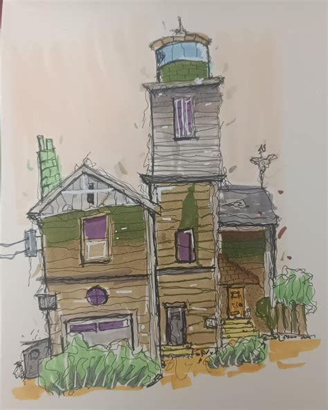 My Project For Course Expressive Architectural Sketching With Colored