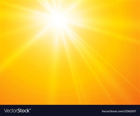 Sun Rays Yellow Background Royalty Free Vector Image