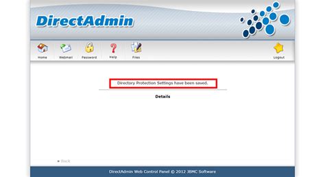 نحوه استفاده از Password Protected Directories در کنترل پنل Directadmin