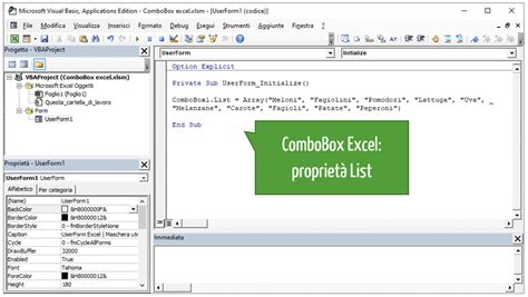 ComboBox Excel VBA Uso Casella Combinata Excel Per Tutti