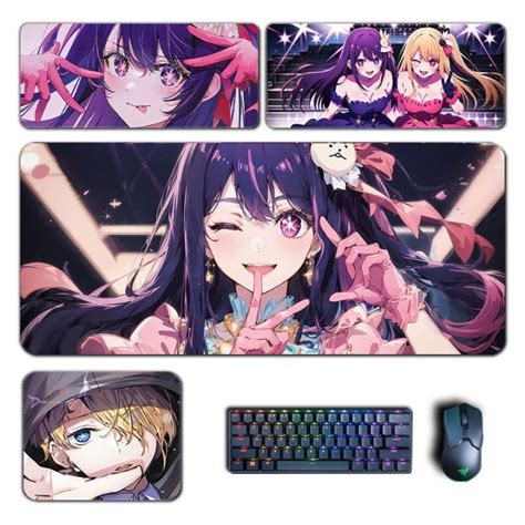 แผ่นรองเมาส์ Anime Oshi No Ko Hoshino Ai Ruby Aquamarine Kana Xxl