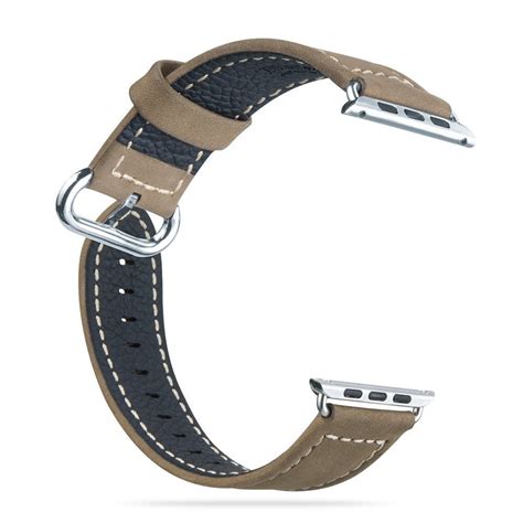 Hoco Genuine Leather Stitch Band Apple Watch 42mm Brown