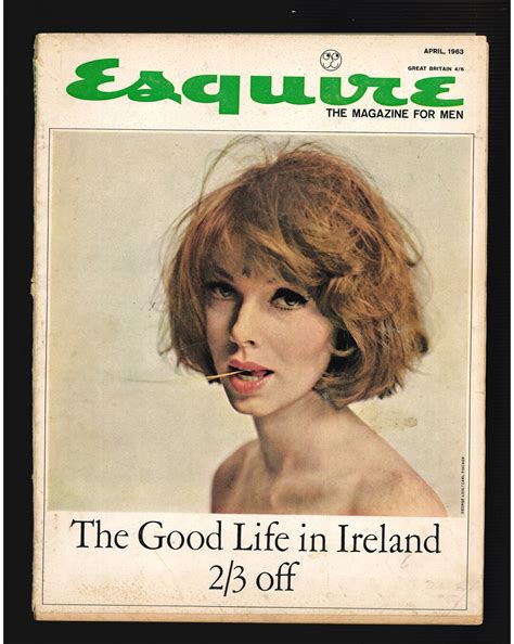 Esquire April 1963 Original Vintage Magazine The Good Life In Ireland