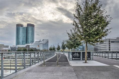 Utrecht Pedestrian And Cyclist Bridge Editorial Photo Image Of