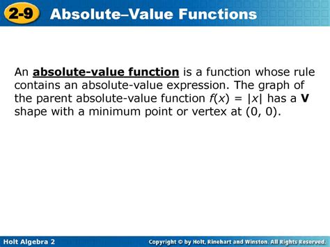 Absolutevalue Functions Ppt Download