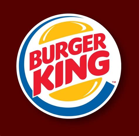The Burger King Logo On A Black Background