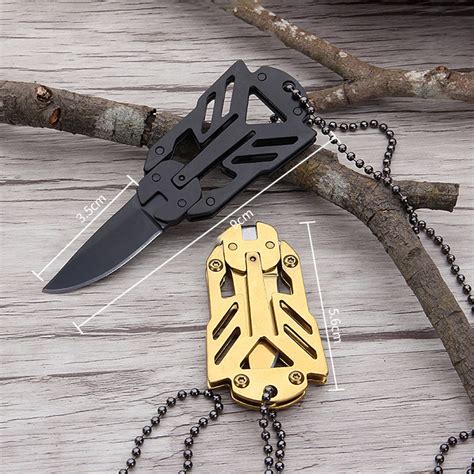 Mini Multifunctional Transformers Necklace Pocket Knife Chax Studio