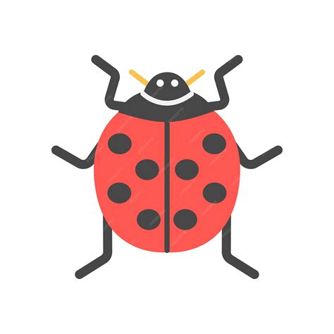 Premium Vector Ladybug Beetle Vector Illustration In Flat Style