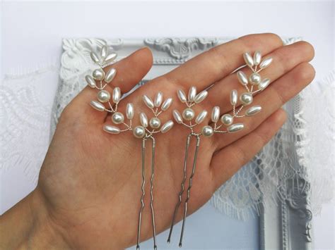 Pearl Hair Pinshair Grips Wedding Hair Pins Wedding Hair Etsy