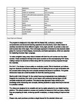 ASL Unit Video By Melissa Sexton TPT