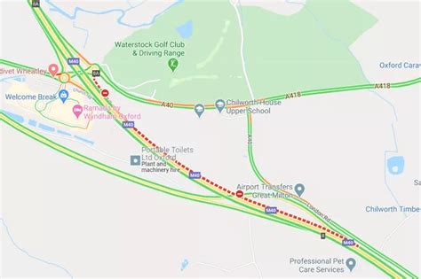 M40 Closed Diversion Route As Motorway Closed Due To Crash Berkshire