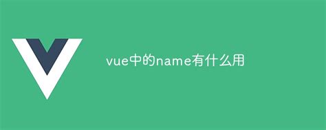 What Is The Use Of Name In Vue Vue Js Php Cn