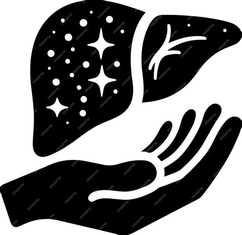 Premium Vector Minimal Liver Icon Clipart Vector Silhouette Black