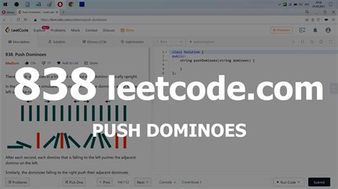 Разбор задачи 838 leetcode Push Dominoes YouTube