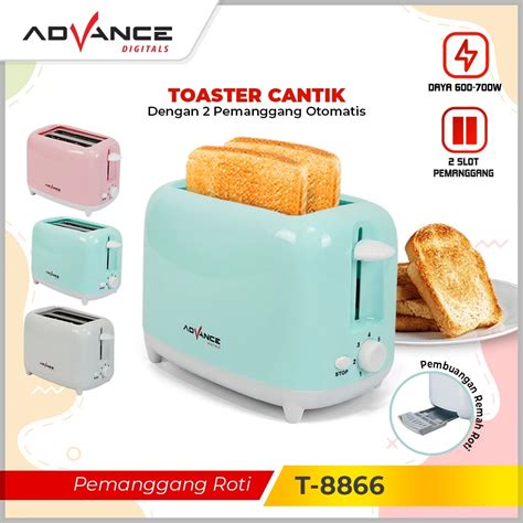 Jual Advance Pemanggang Roti Toaster Sandwich Otomatis Pop Up TOS T Pemanggang Roti Listrik