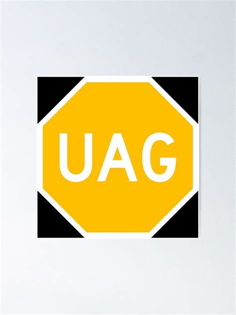 Amber Stop Codon Sign Rna Uag Poster For Sale By Mwcannon Redbubble