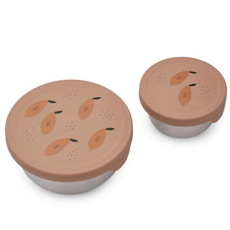 Liewood Brotdose Fiby Papaya Pale Tuscany Braun