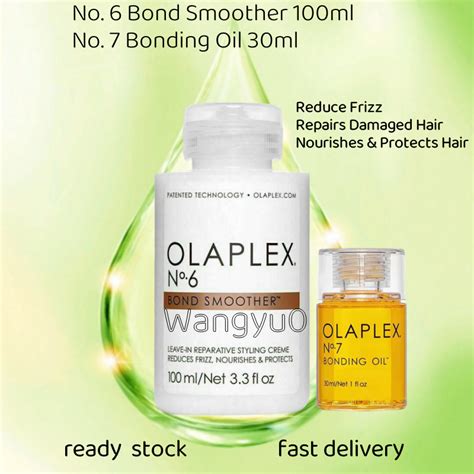 Olaplex No 6 Bond Smoother 100ml No 7 Bonding Oil 30ml Protects