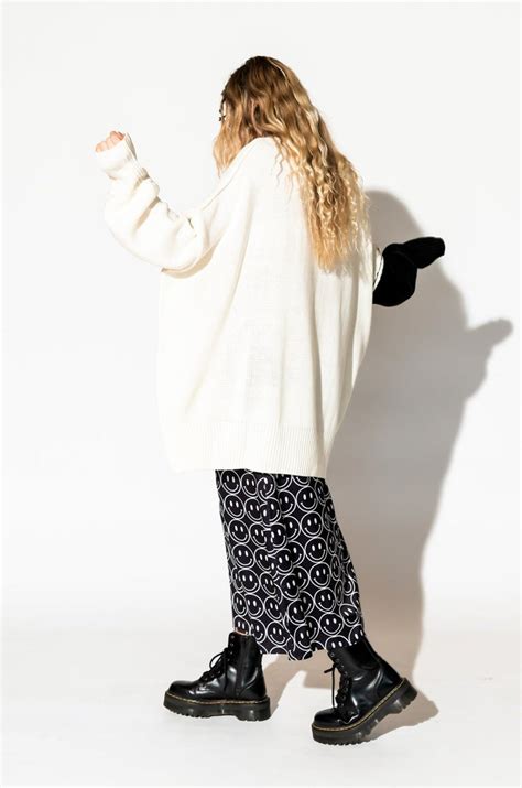 Yin Yang Gang Oversized Knit In Black White Dressed In Lala