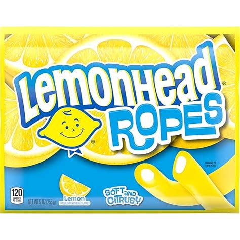Lemonhead Ropes Candy Lemon Tart And Citrusy Soft And