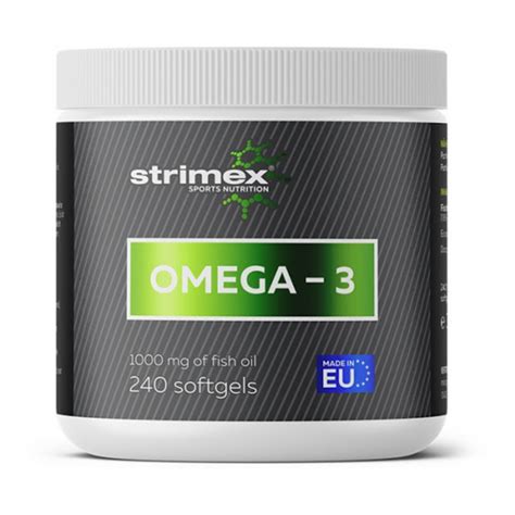 Жирные кислоты Омега-3 Strimex Omega-3 240 капсул – купить с доставкой ...
